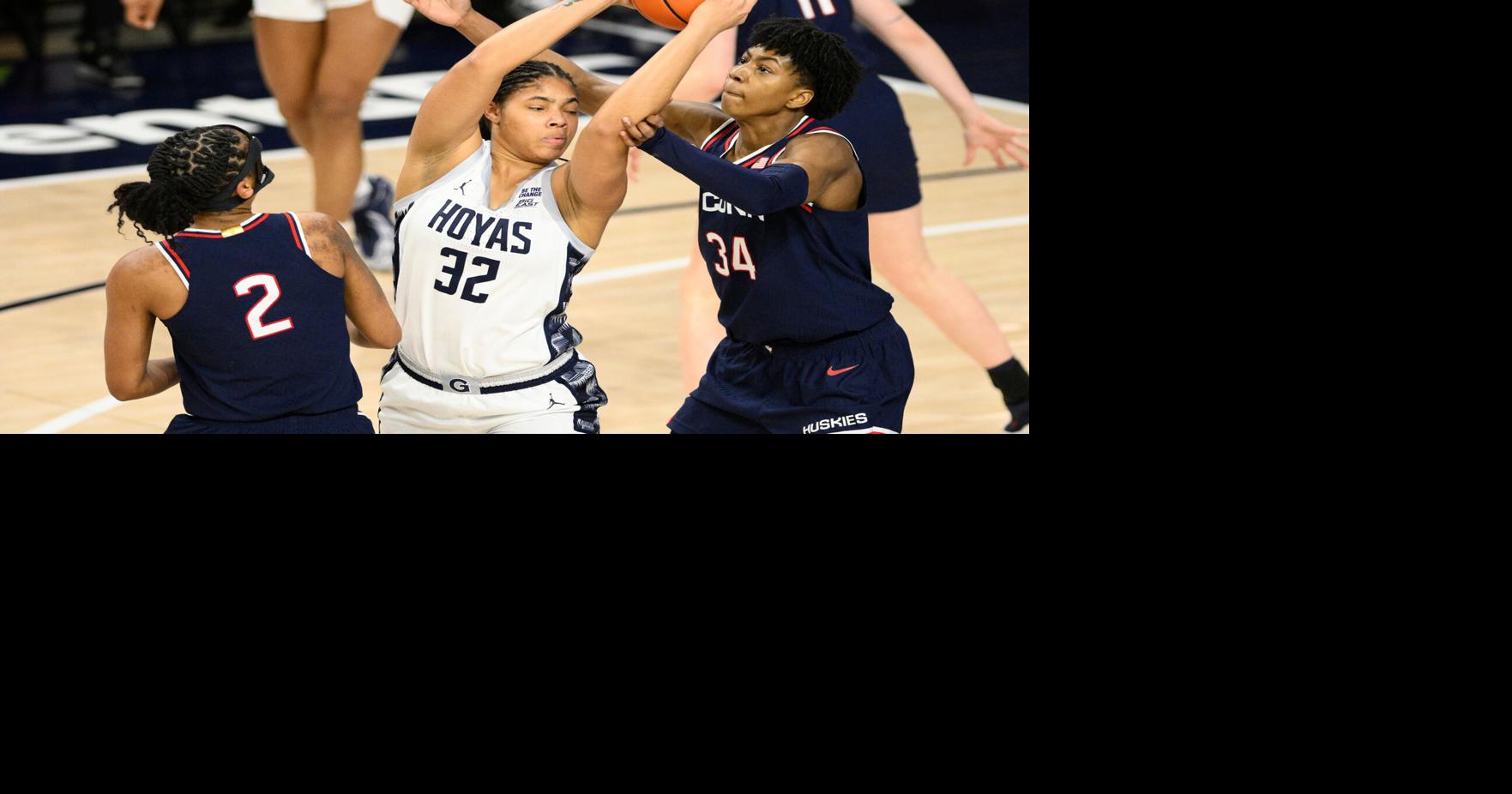 Sarah Strong, Azzi Fudd and top-ranked UConn roll past Georgetown 83-42 ...
