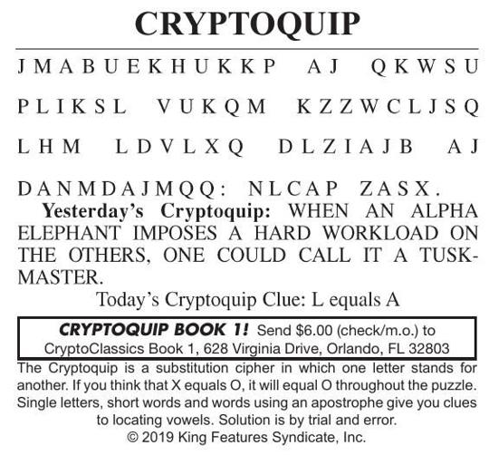 Cryptoquip | cecildaily.com