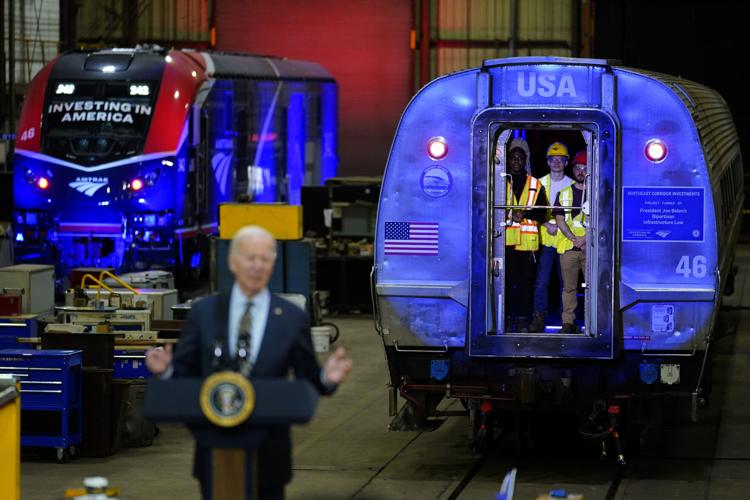 'Amtrak Joe' Biden visits Delaware to promote $16 billion for passenger ...