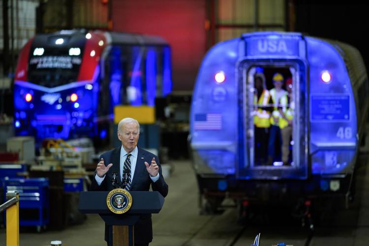 'Amtrak Joe' Biden visits Delaware to promote $16 billion for passenger ...