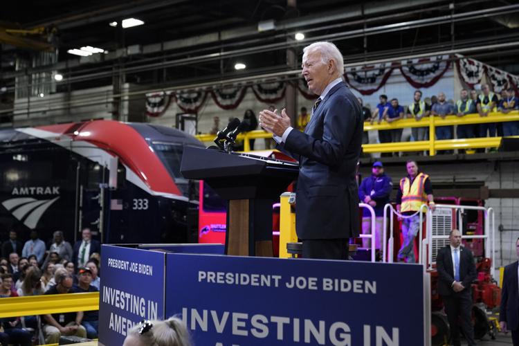 'Amtrak Joe' Biden visits Delaware to promote $16 billion for passenger ...