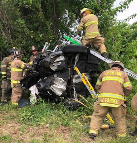 Man trapped for four hours after Cecilton crash | Police and Fire News ...