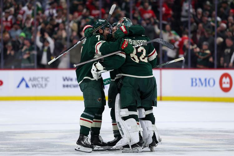 Kaprizov scores second goal of game in OT to lift Wild past Red Wings ...