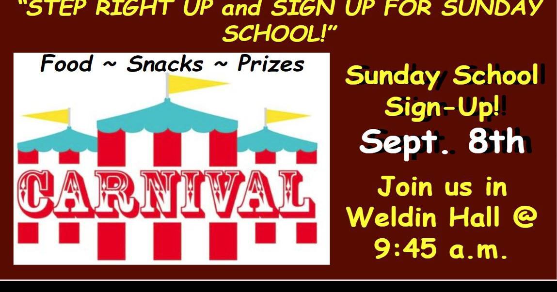 Sunday School Kick-Off | Spiritual | cecildaily.com