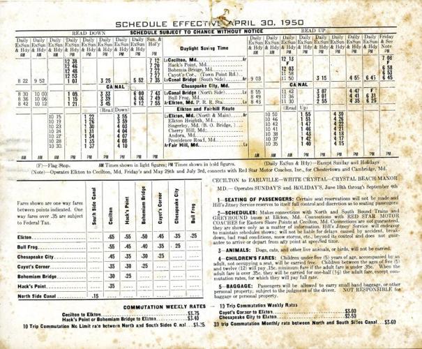 Ask the Historical Society: Hill's Jitney Service | Our Cecil ...