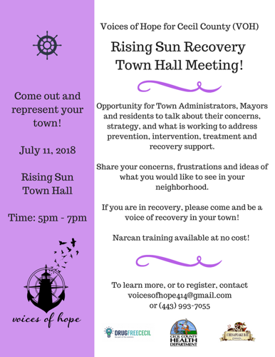 Rising Sun Town Hall Flyer | | cecildaily.com