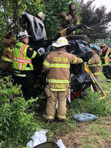 Man trapped for four hours after Cecilton crash | Police and Fire News ...