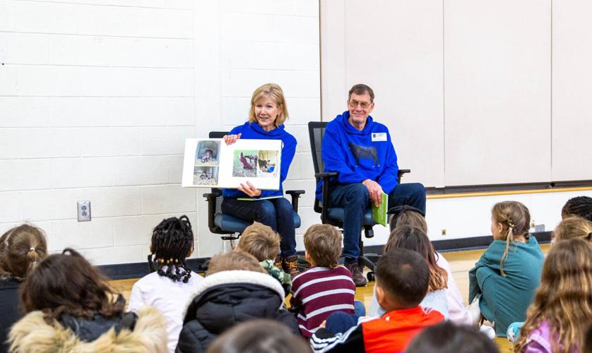 Charlie the Cecil County Cow visits Bayview Elementary for Read Across ...