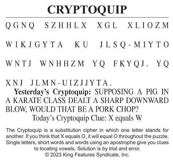 Cryptoquip | cecildaily.com