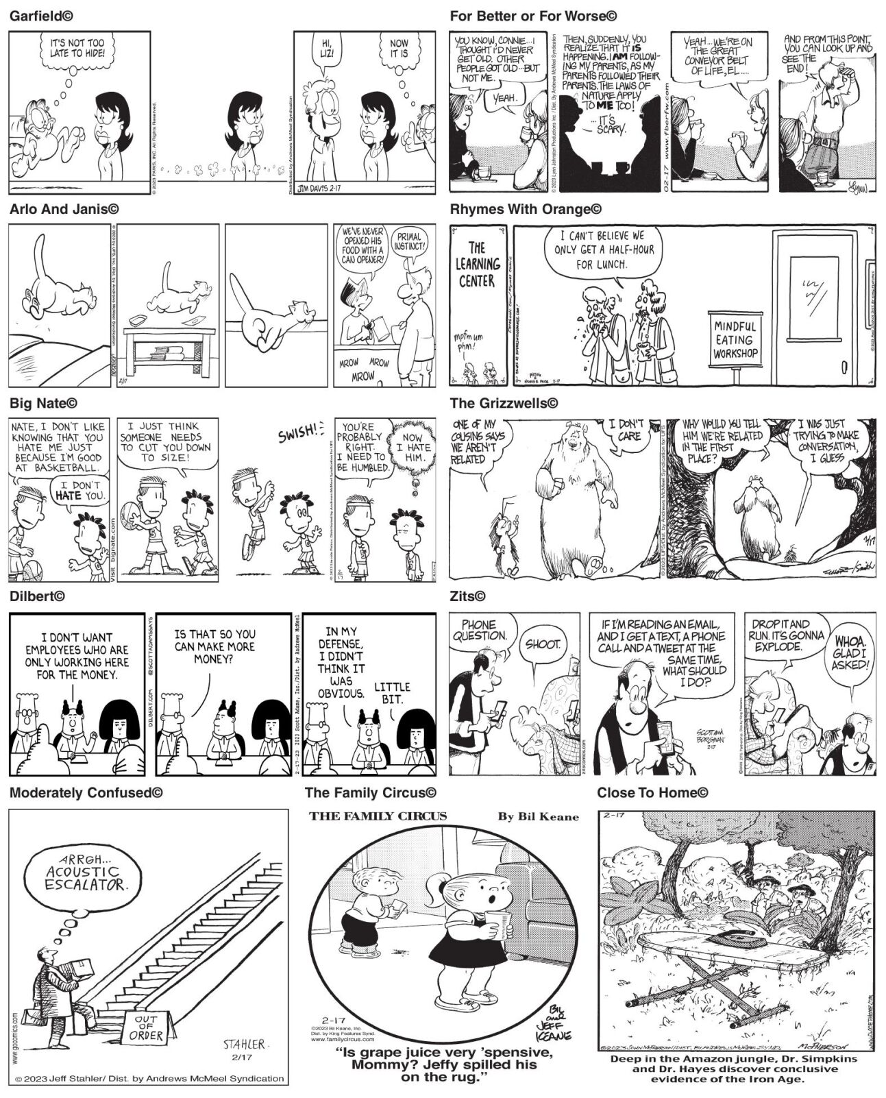 0217 comics | Comics | cecildaily.com