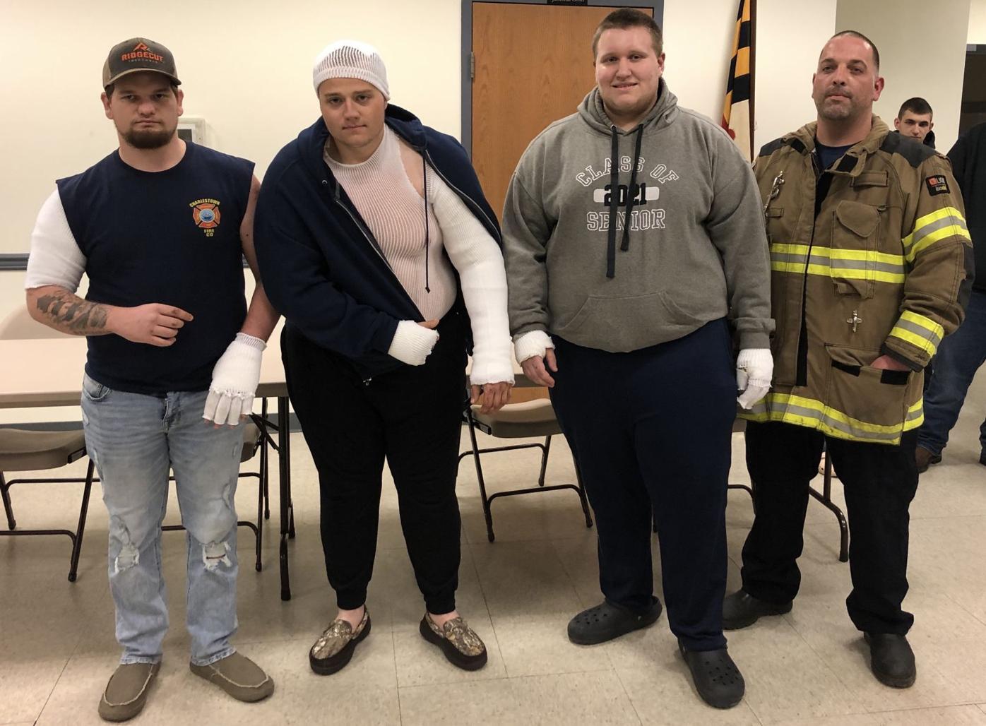 Charlestown firefighter returns home after hospitalization for burns ...