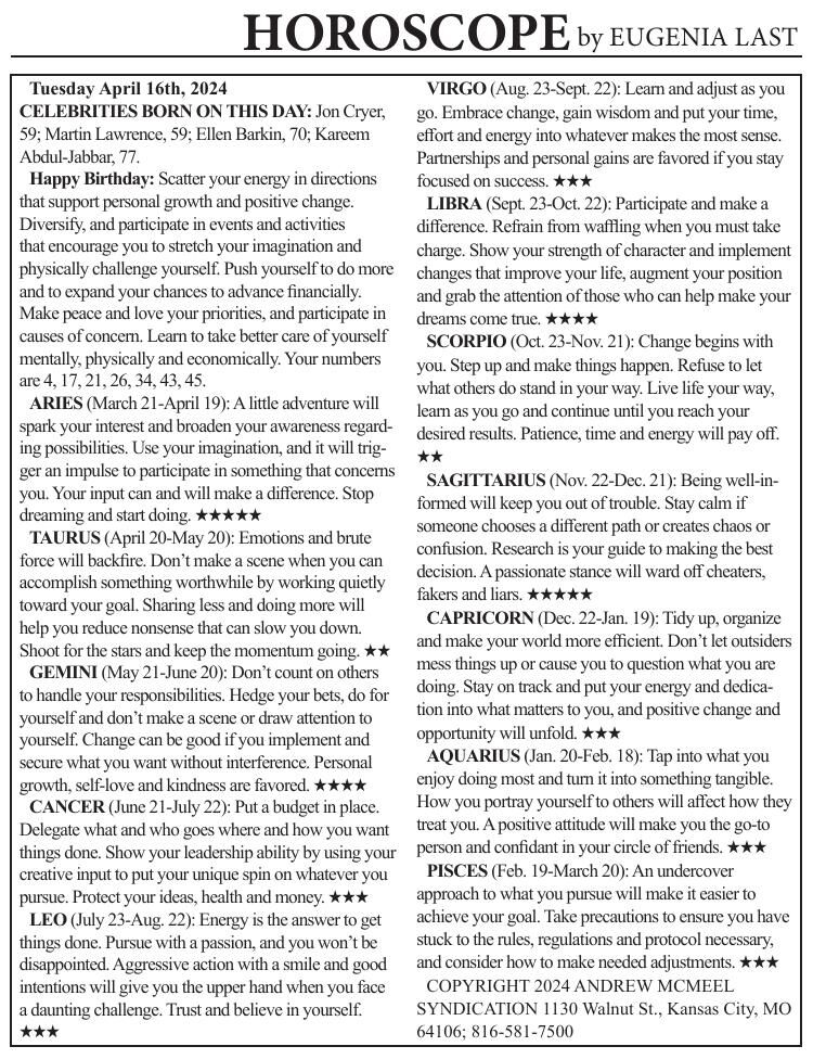 0416 horoscope | Horoscopes | cecildaily.com