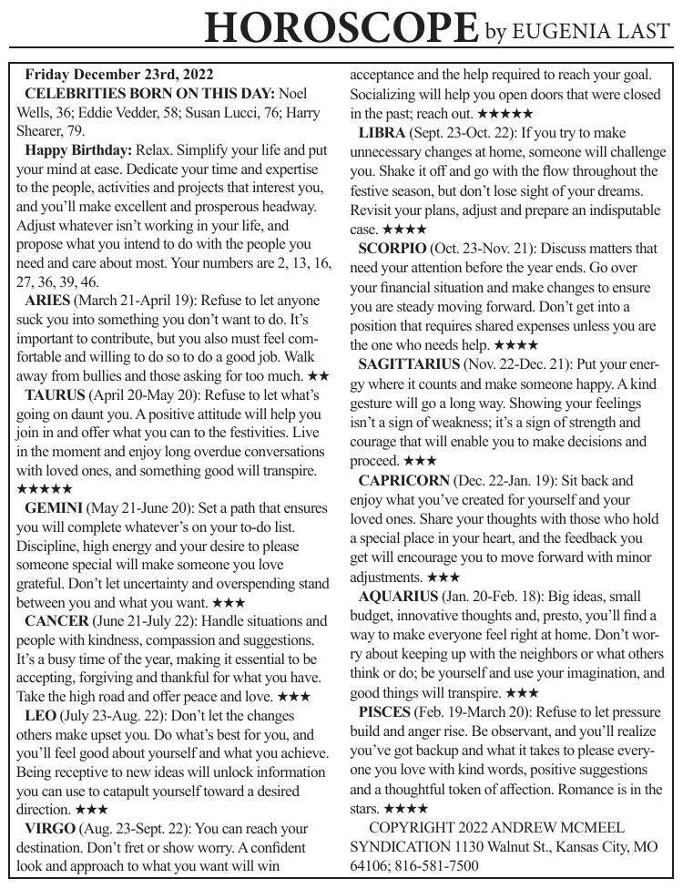 1223 horoscope | Horoscopes | cecildaily.com