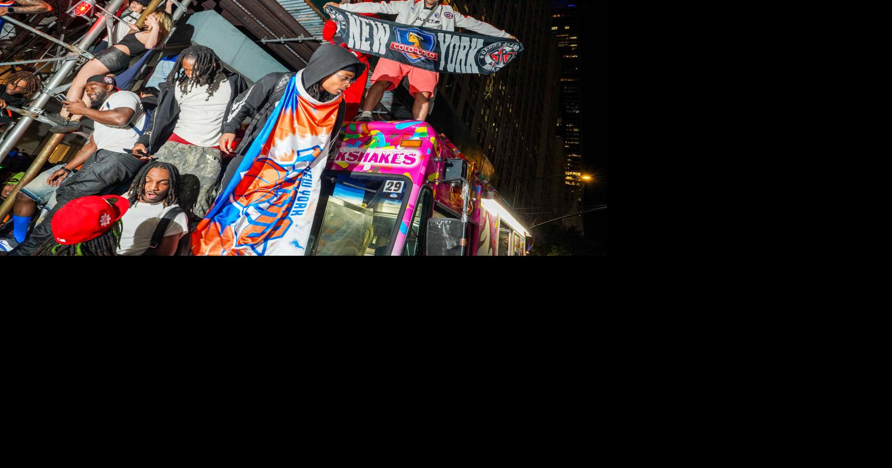 A ‘secure zone’ stops Knicks fans from gathering outside MSG, rankling ...
