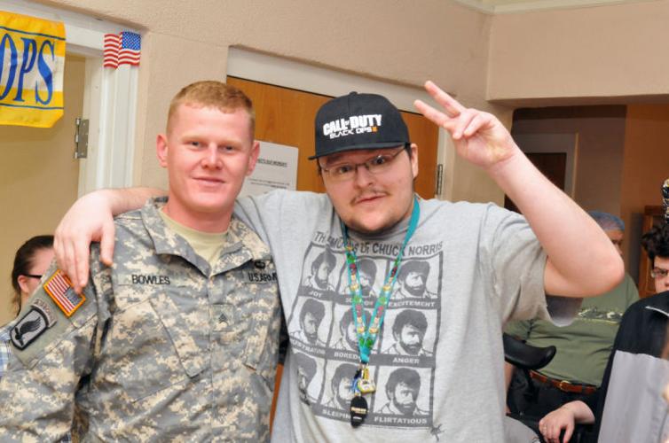 Soldier visits Bayside to thank special needs students for care ...