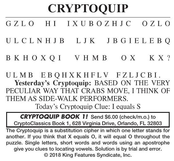 010519 Cryptoquip | Cryptoquip | cecildaily.com