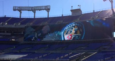 Ravens unveil brand new video boards ahead of team's stadium practice ...