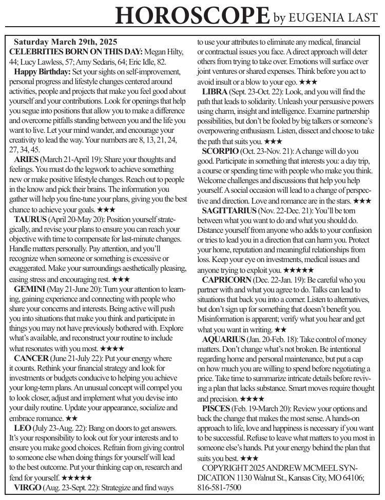 0329 horoscope | Horoscopes | cecildaily.com