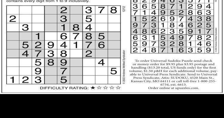 1212 sudoku | Sudoku | cecildaily.com
