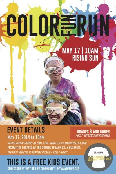 Color Fun Run set for May 17 in Rising Sun | Local News | cecildaily.com