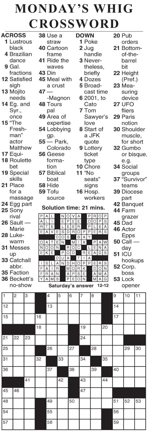 1212 crossword | Crosswords | cecildaily.com