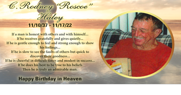 C. Rodney Haley Memoriam | Obituaries | cecildaily.com