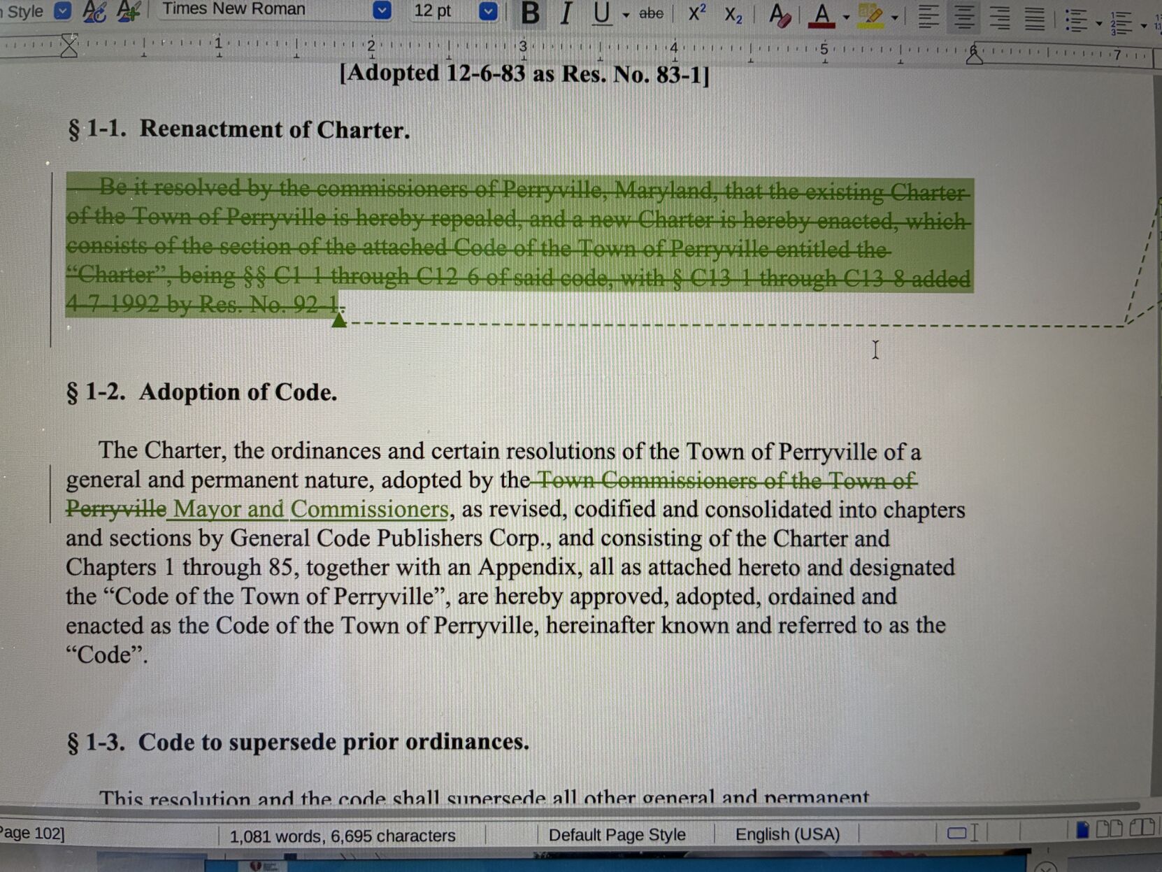 Perryville planning minor revisions to town code | News | cecildaily.com