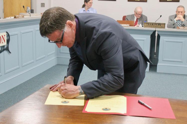 Massimiano sworn in as Elkton commissioner | Local News | cecildaily.com