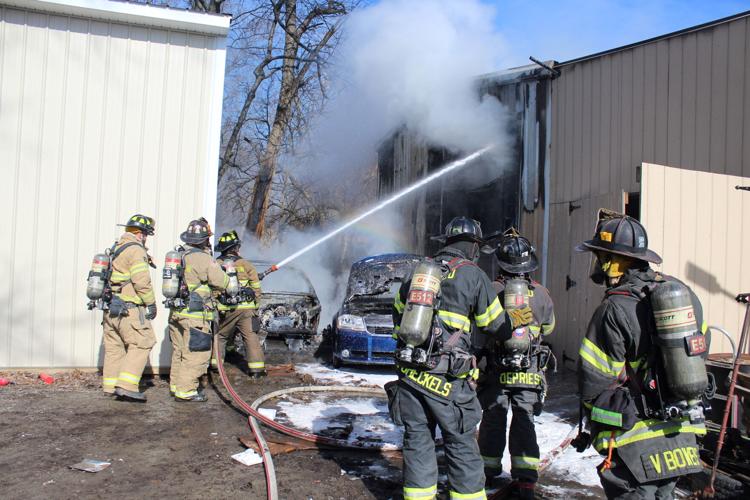 Blaze damages auto repair garages, vehicles near Rising Sun | News ...