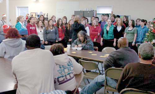Perryville High students entertain at homeless center | Local News ...