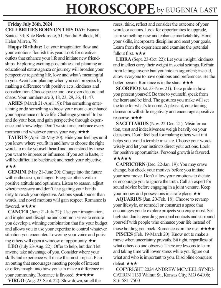 0726 horoscope | Horoscopes | cecildaily.com