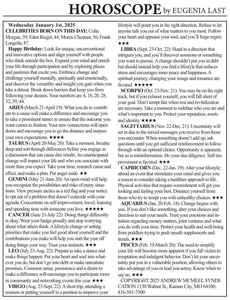 0101 horoscope | Horoscopes | cecildaily.com