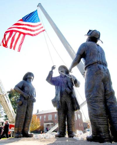 9/11 firefighter memorial sculpture dedicated in Md. | News ...