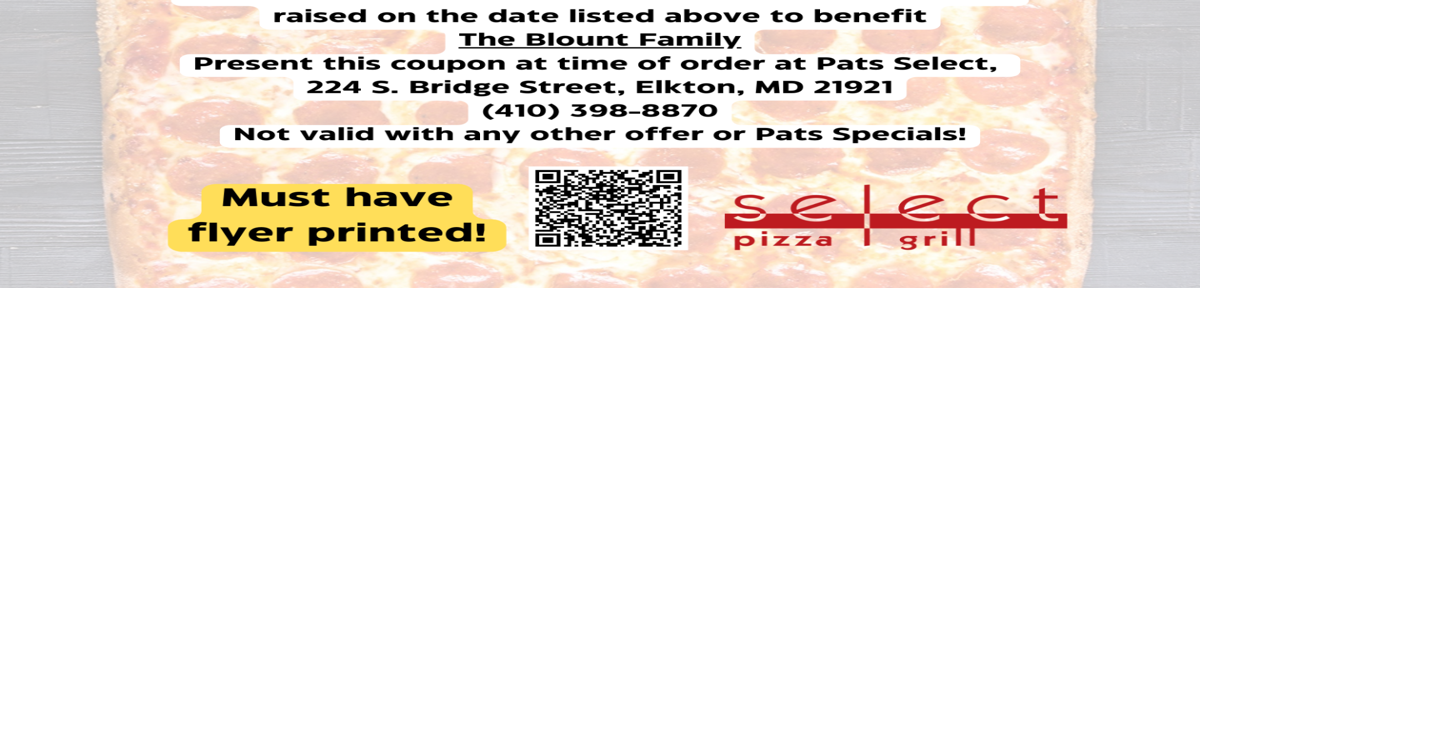 Elkton Pat's Select to hold fundraiser for Blount family's battle ...