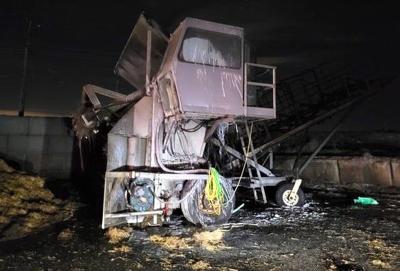 Fire causes $50K in damage to farm machine near Rising Sun | Local News ...