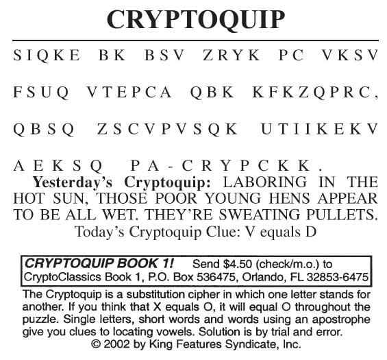 042617 cryptoquip | Cryptoquip | cecildaily.com