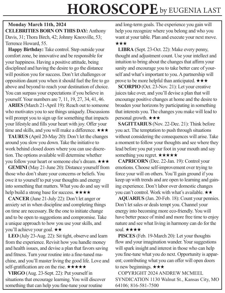 0311 horoscope | Horoscopes | cecildaily.com