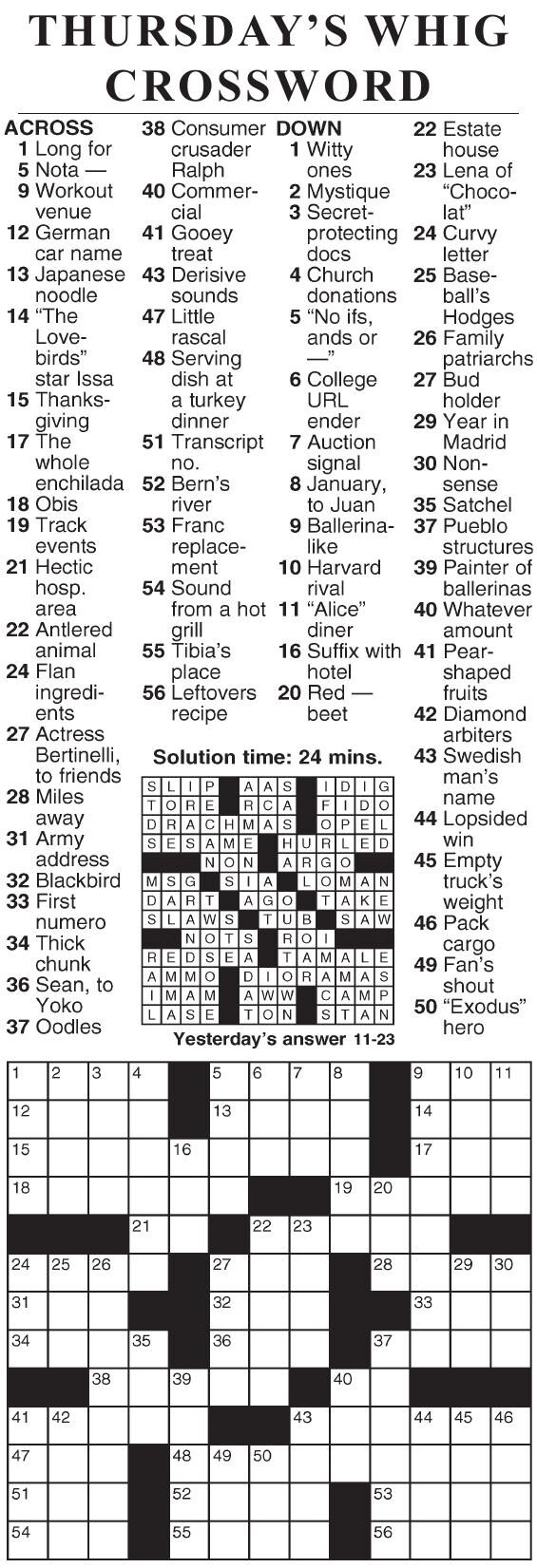 1123 crossword | Crosswords | cecildaily.com