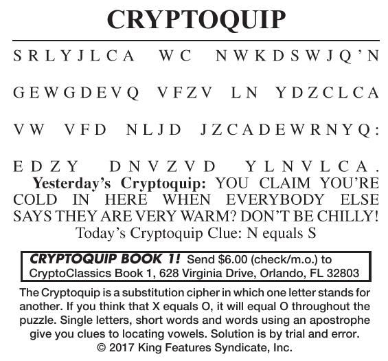 011218 cryptoquip | Cryptoquip | cecildaily.com