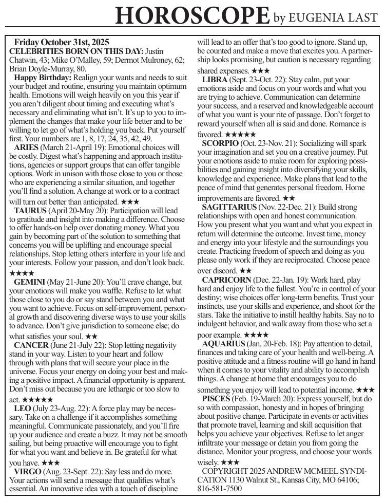 1031 horoscope | Horoscopes | cecildaily.com