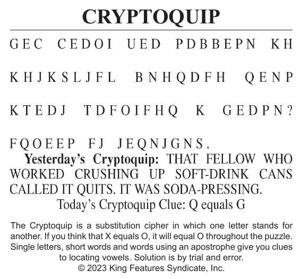 Cryptoquip | cecildaily.com