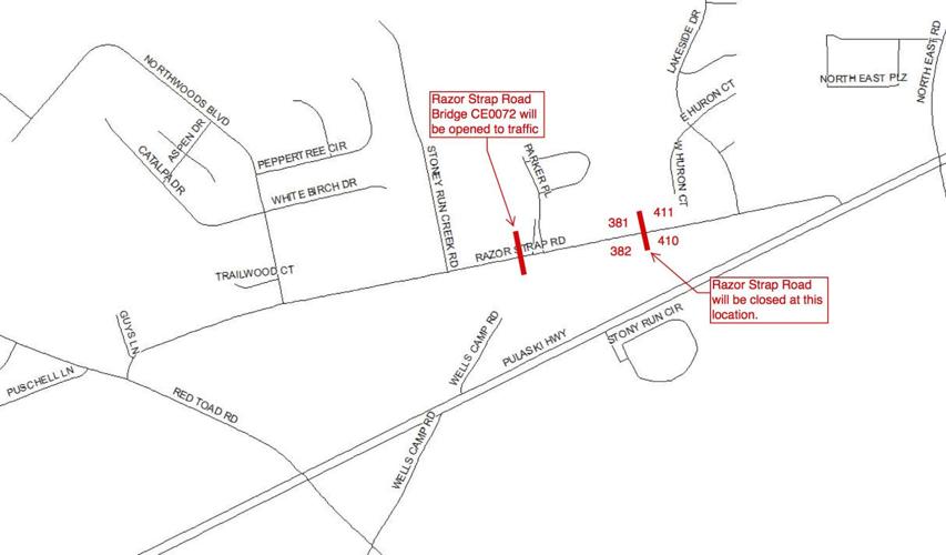 Razor Strap Road bridge to open this week | Local News | cecildaily.com