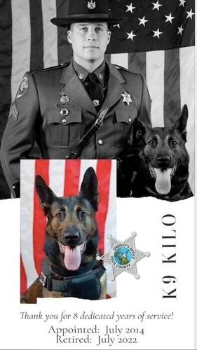 Police motorcade escorting ashes of K9 Kilo serves as public tribute ...