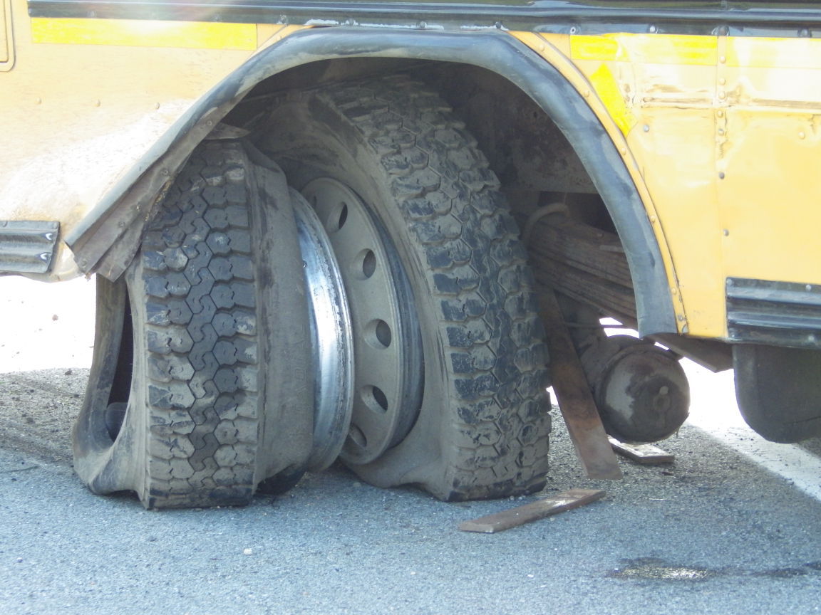 Bus Flat Tire