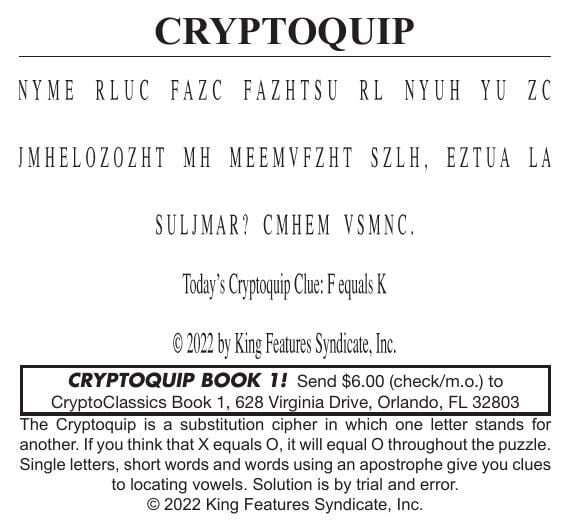 1225 crypto | Cryptoquip | cecildaily.com