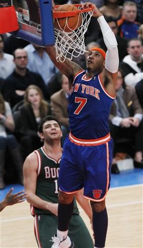 carmelo anthony dunking