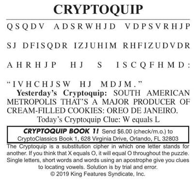 Cryptoquip | cecildaily.com
