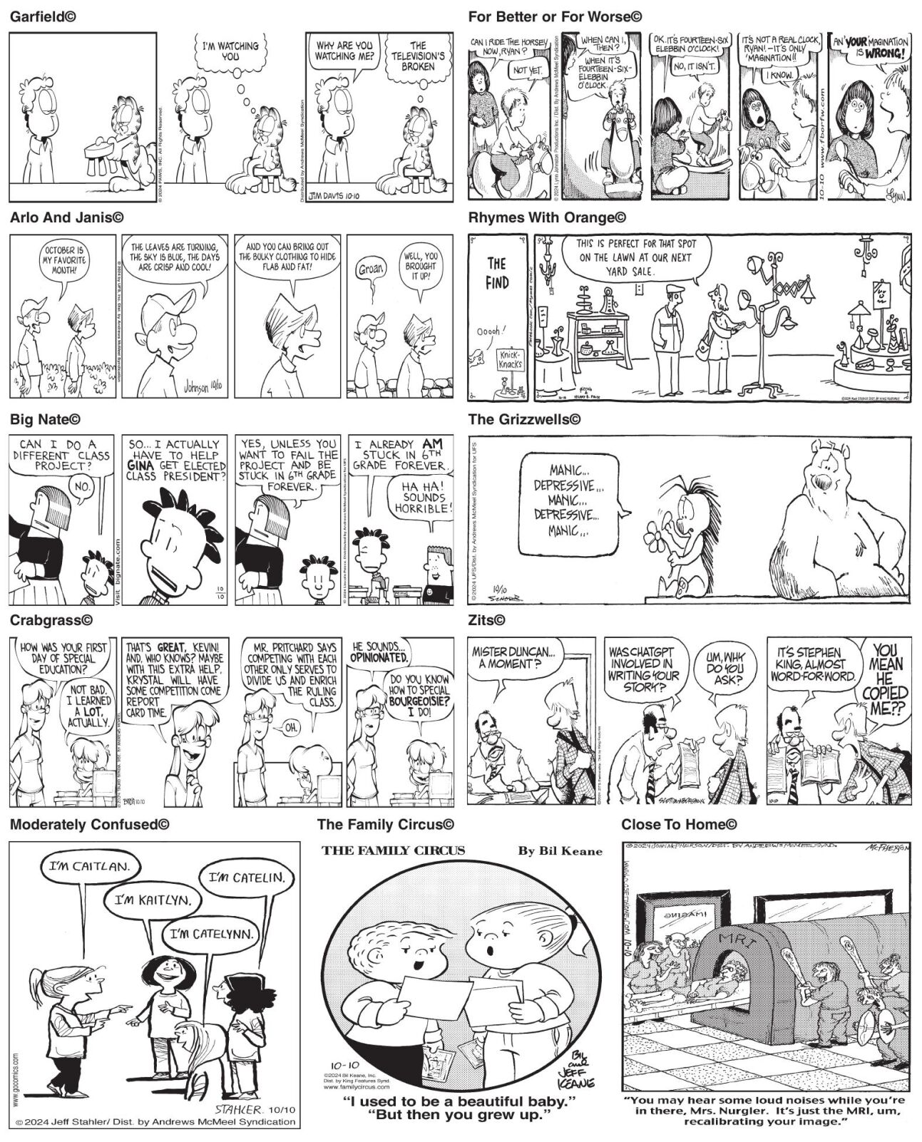 1010 comics | Comics | cecildaily.com