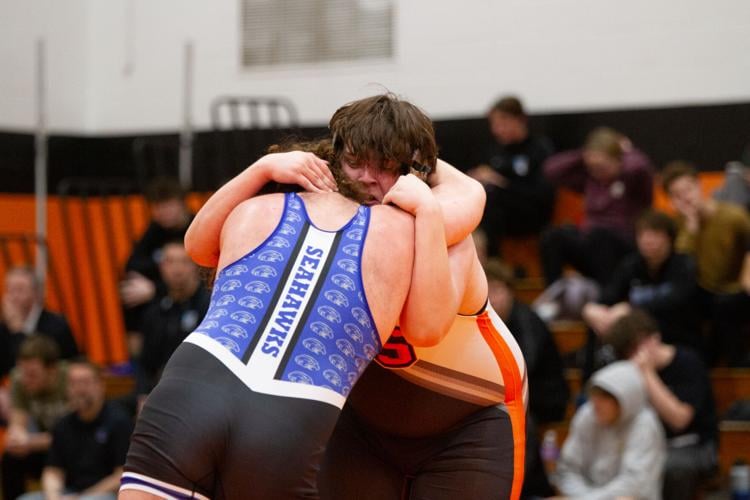 Rising Sun wrestling splits tri-match with C. Milton Wright and Stephen ...