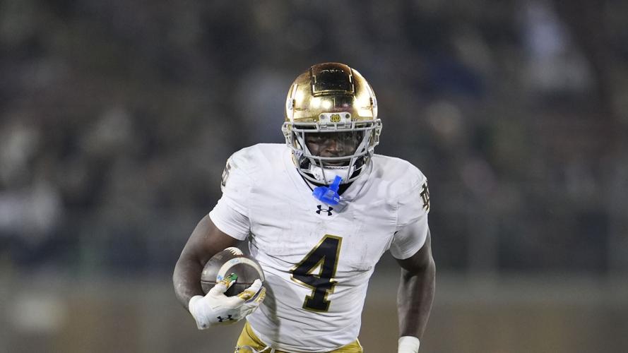 Notre Dame running back Jeremiyah Love announces he's entering NFL ...